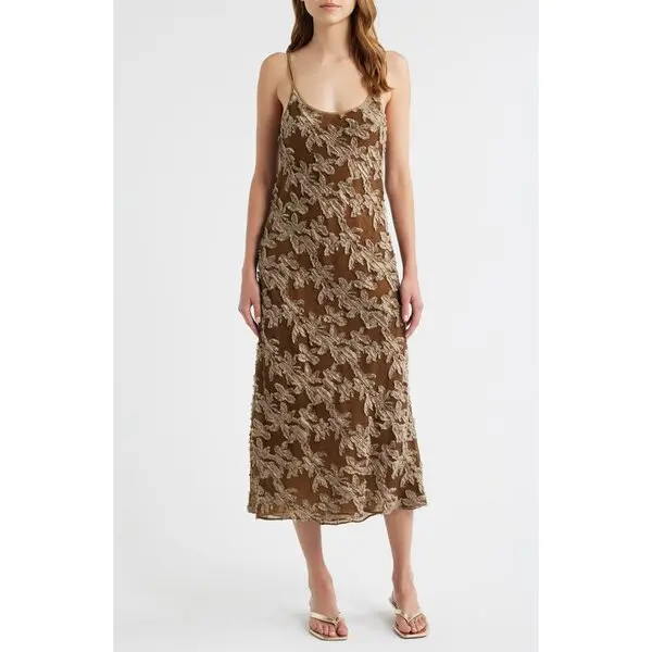 Rag & Bone Alessia Texture Sleeveless Midi Dress