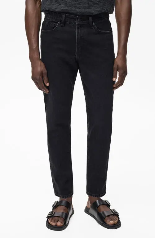 Mango Ben Tapered Jeans - Black Denim
