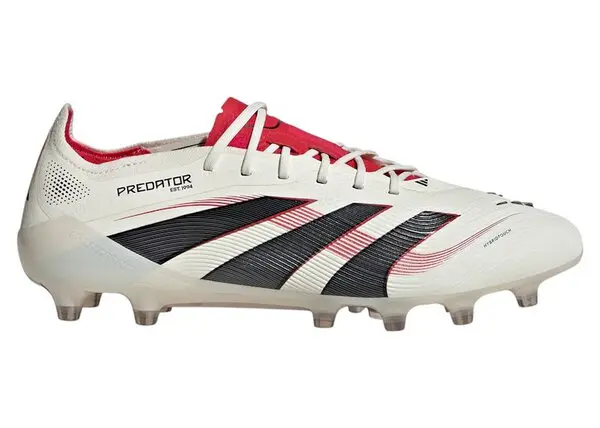 Adidas Predator Elite Ag Athletic Shoes - Off White/core Black/pure Ruby