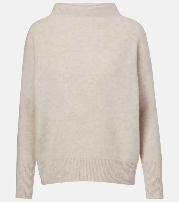 Vince Cashmere Mockneck Sweater - Beige