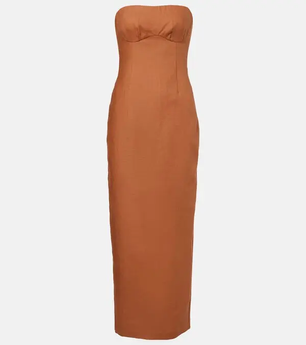 Sir The Label Evalita Linen Maxi Dress
