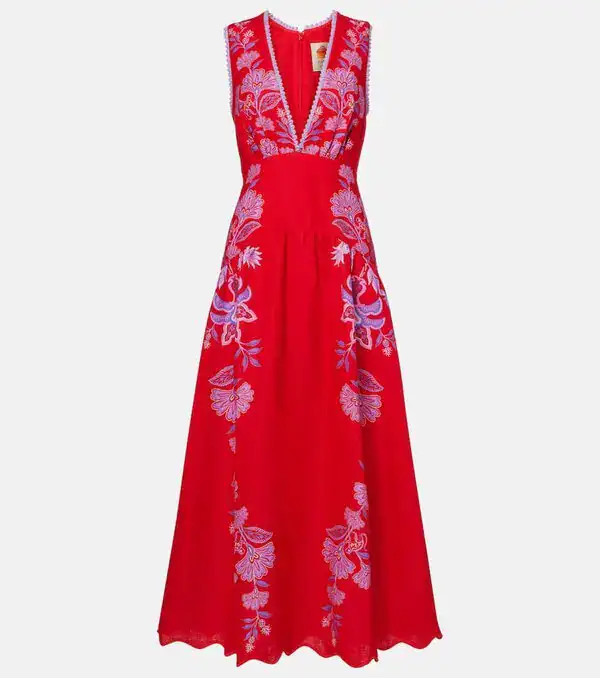 strapless open back dress Aeryn Tie Front Playsuit Red main image 0