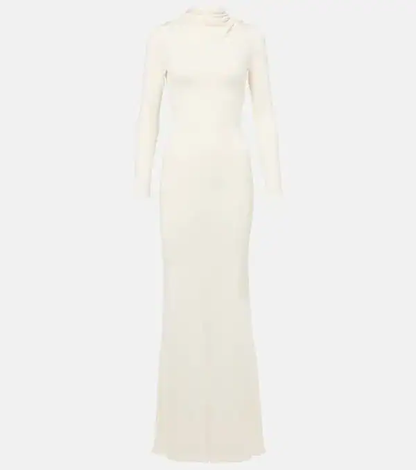 sew beads on dress Infinity dress, champagne beige silk dress, bridesmaid dress, silk dress,  multi wrap dress, convertible dress, multiway dress, long dress, wedding  guest dress, women dress – ENME.ME main image 0