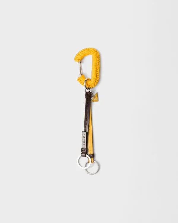 Prada Leather Bag Charm - Sunny Yellow