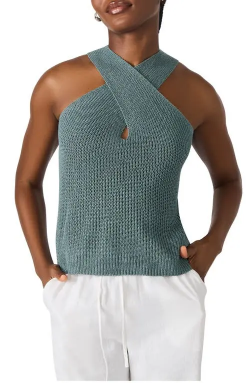 Steve Madden Ellery Crossover Neck Sleeveless Sweater