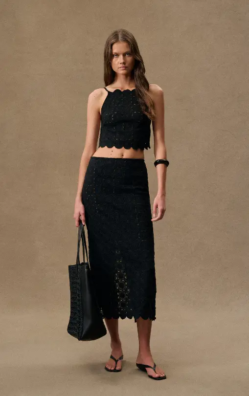 ST. AGNI For Doily Column Skirt