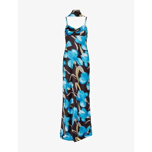 Rebecca Vallance Ingrid Draped Woven Gown