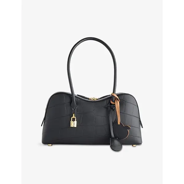 Stella McCartney Ryder Embossed Vegan-leather Shoulder Bag