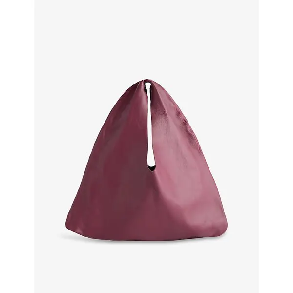 THE ROW Bindle Small Leather Top Handle Bag