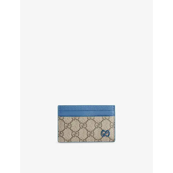 Gucci Gg Supreme Canvas Card Holder - Be Ebo./int.dus/in.d