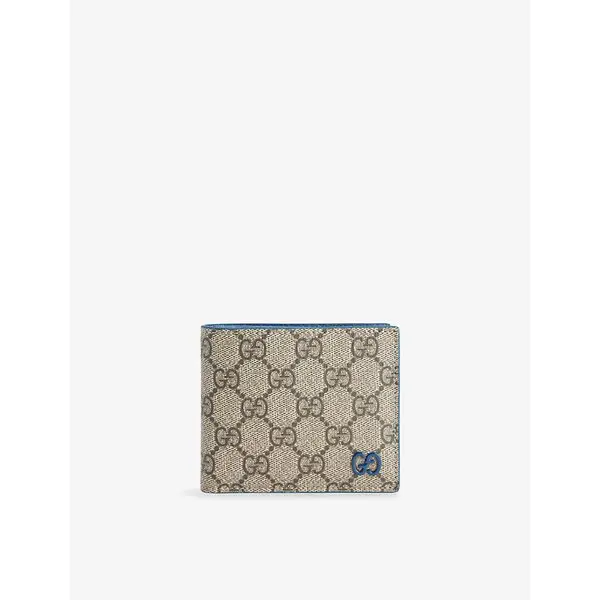 Gucci Gg-monogram Bi-fold Canvas Wallet - Be Ebo./int.dus/in.d