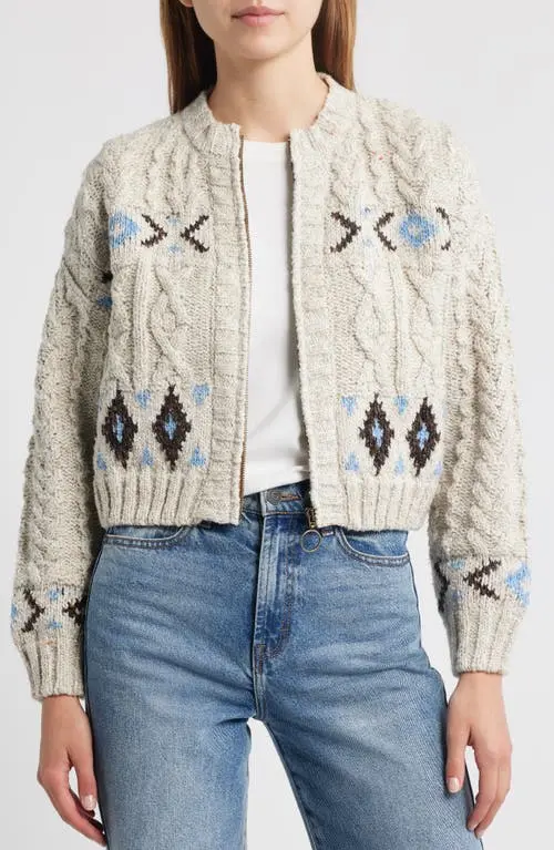 The Great. The Cavern Wool-blend Zip-up Cardigan