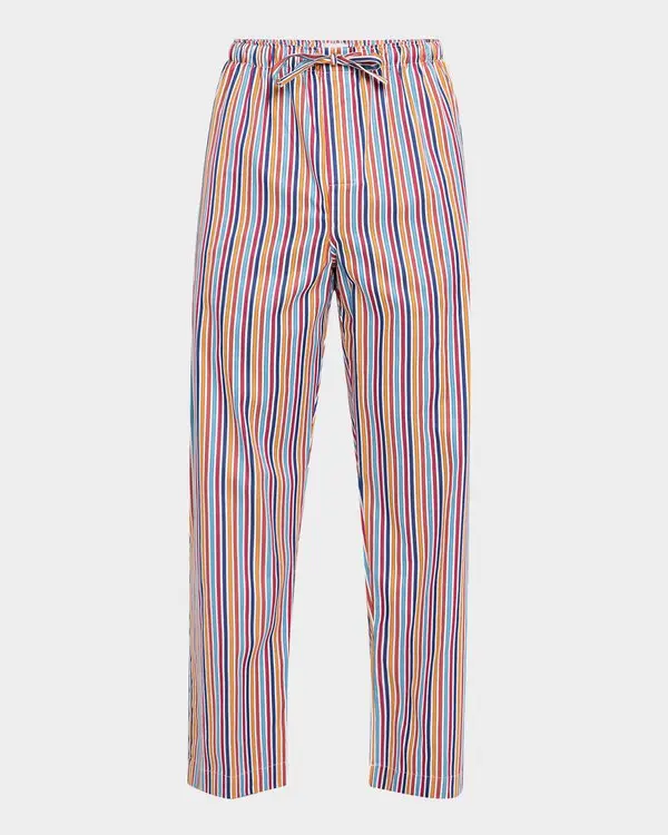 Derek Rose Wellington Multi-color Stripe Lounge Pants