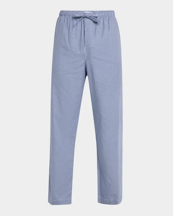 Derek Rose Barker Micro Houndstooth Cotton Lounge Pants