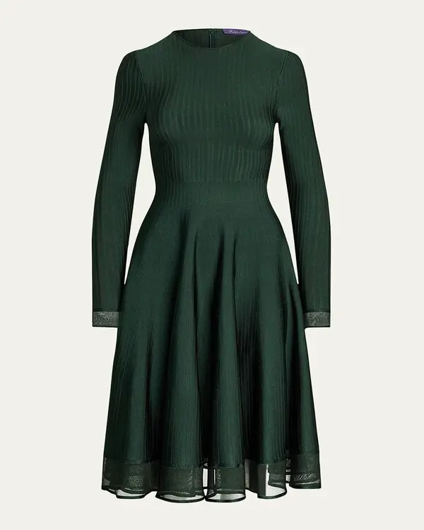 Ralph Lauren Fit-and-flare Knit Day Dress