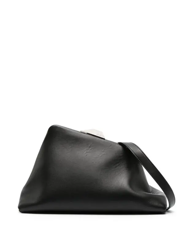 Attico Day Off Leather Shoulder Bag - Black
