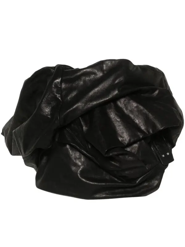 Rick Owens Draped Leather Bustier