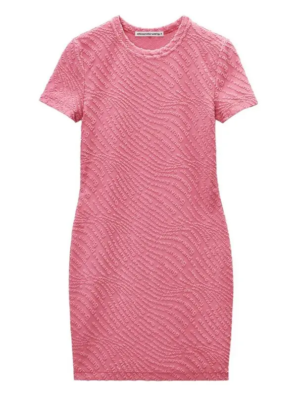 Alexander Wang Jacquard Logo Mini Dress - Multicolor