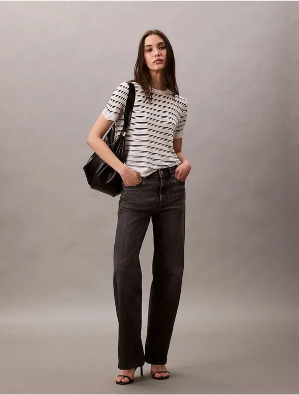Calvin Klein Viscose Short Sleeve Sweater