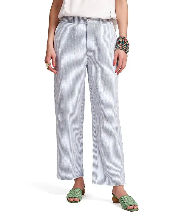 FRANCES VALENTINE Coleman Stripe Seersucker Pants