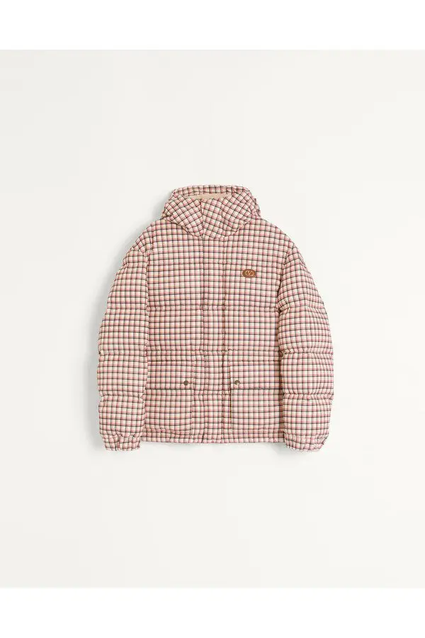 Valentino Garavani Nylon Hooded Down Jacket With Vlogo Patch