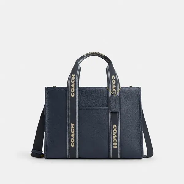 COACH® Smith Tote Bag - Pebbled Leather/gold/denim Multi