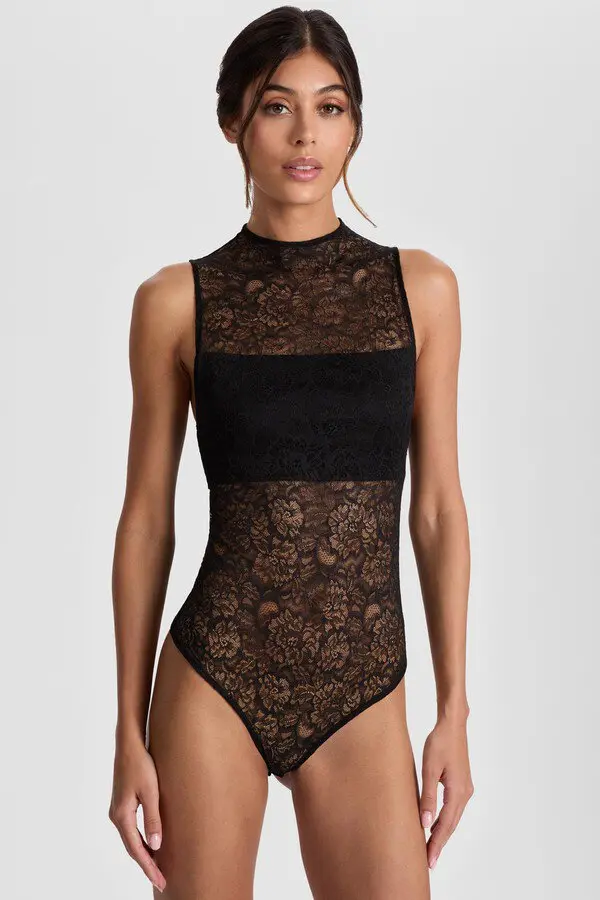 Alice + Olivia Nichol Lace Bodysuit