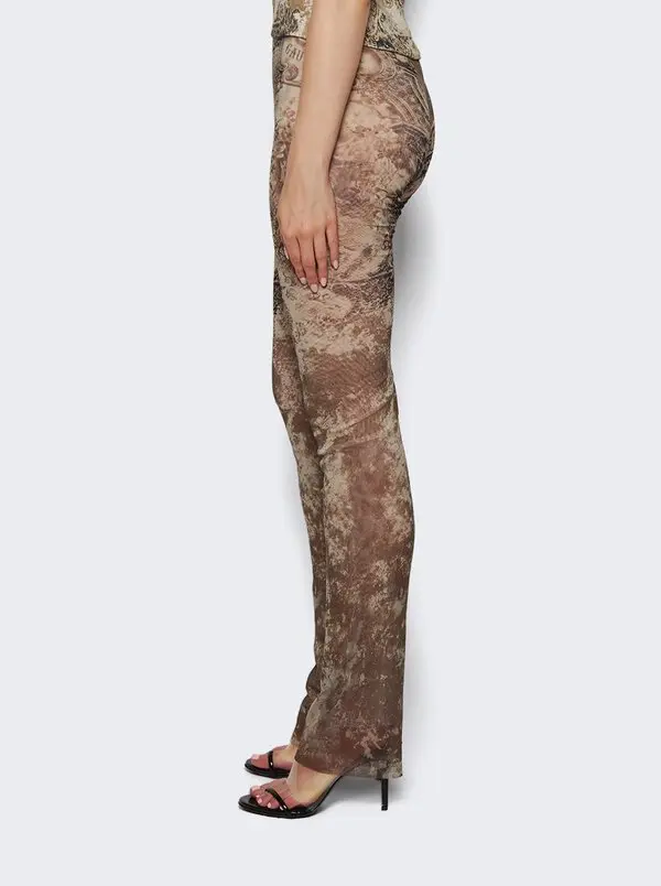 Jean Paul Gaultier Mesh Printed Trousers