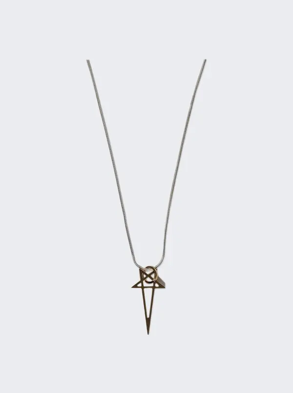 Rick Owens Pentagram Charm Necklace - Gold
