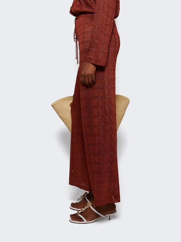 Calle Del Mar Patchwork Viscose Pants