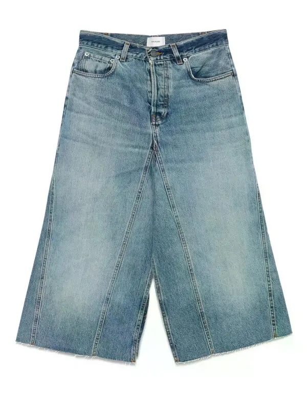 HAIKURE Stacy Denim Midi Skirt - Blue