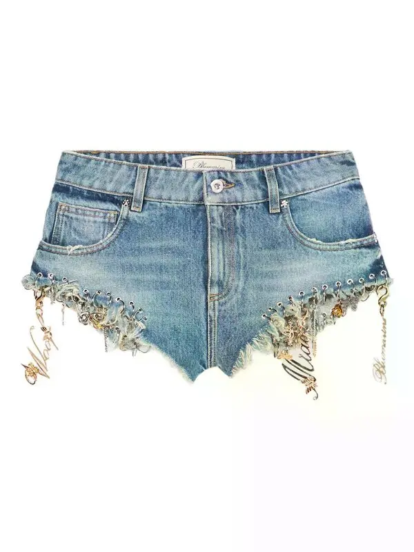 Blumarine Mini Denim Shorts