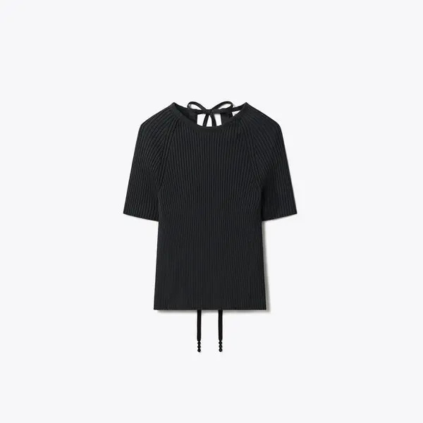 Tory Burch Ribbed Cotton Pullover