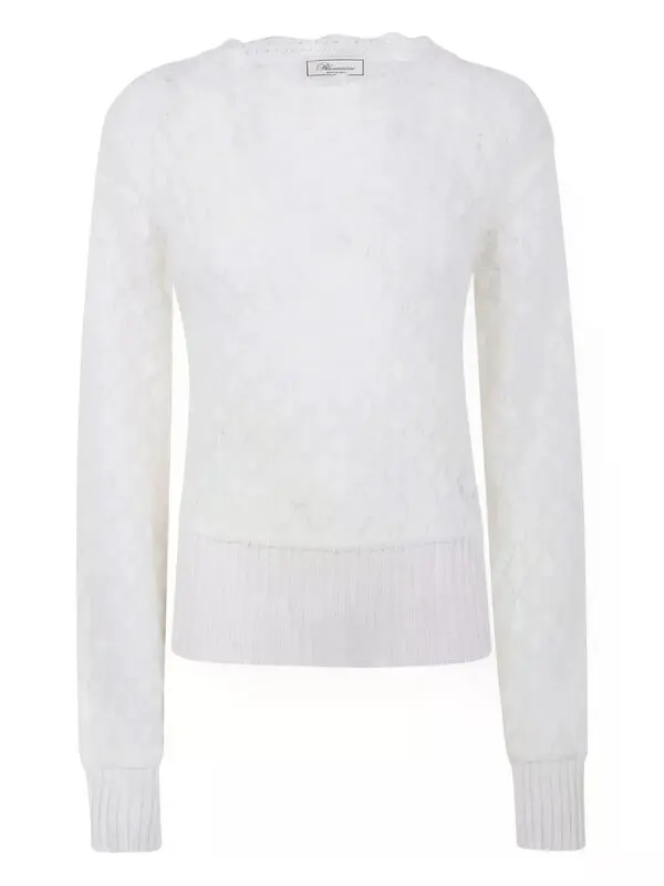 Blumarine Lace-knit Sweater