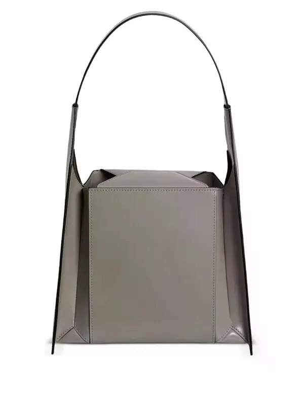MERRYL TIELMAN Angelo Leather Tote Bag - Grey