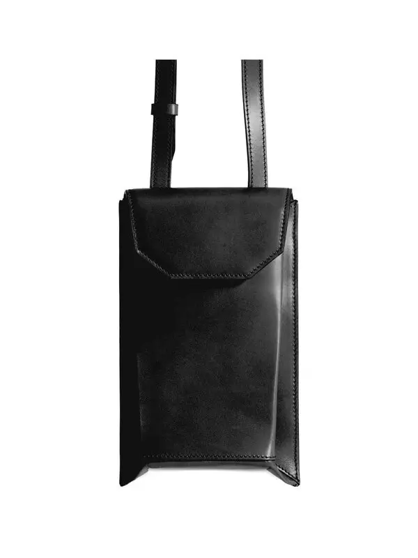 MERRYL TIELMAN Joost Leather Cross Body Bag - Black