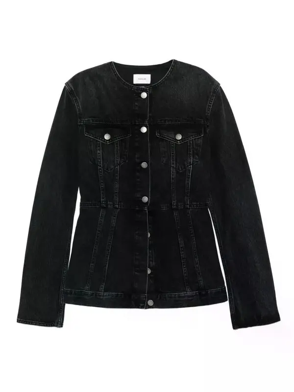 HAIKURE Temple Cinched Denim Jacket - Black