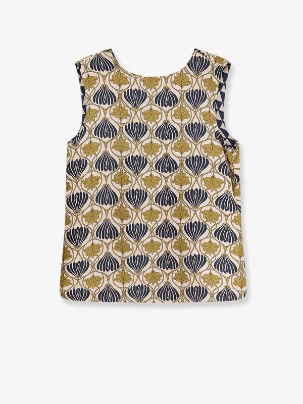 Max Mara Time Silk Reversible Top - Multicolor