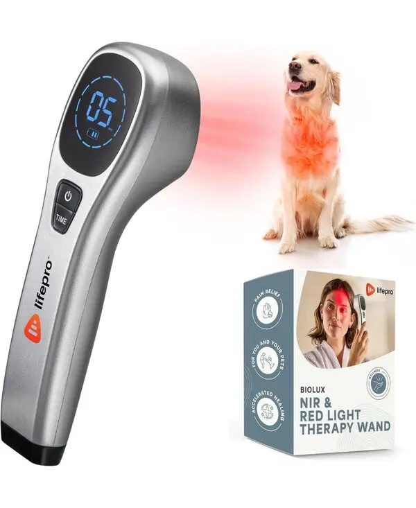 LIFEPRO Infrared & Red Light Therapy Device Â Portable Pain Relief For Joints & Muscles With 3 Wavelengths & Inflammation Reduction