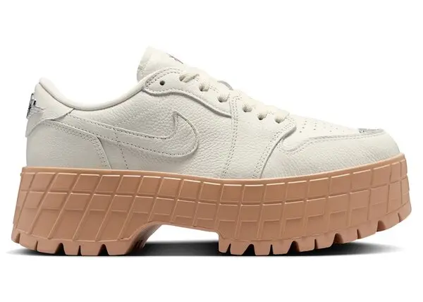 JORDAN 1 Low Brooklyn Rattan Sneakers - Sail/hemp/metallic Silver