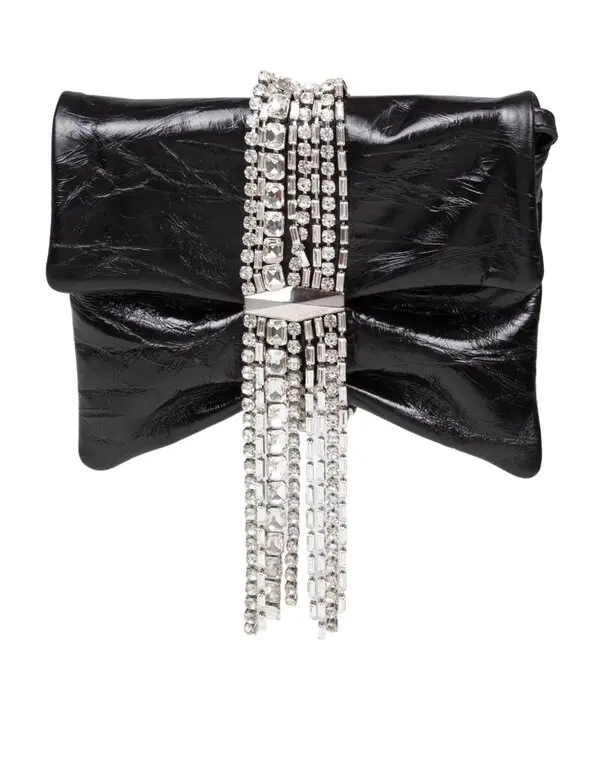JIMMY CHOO Clutch Bag In Metallic Leather - Multicolor