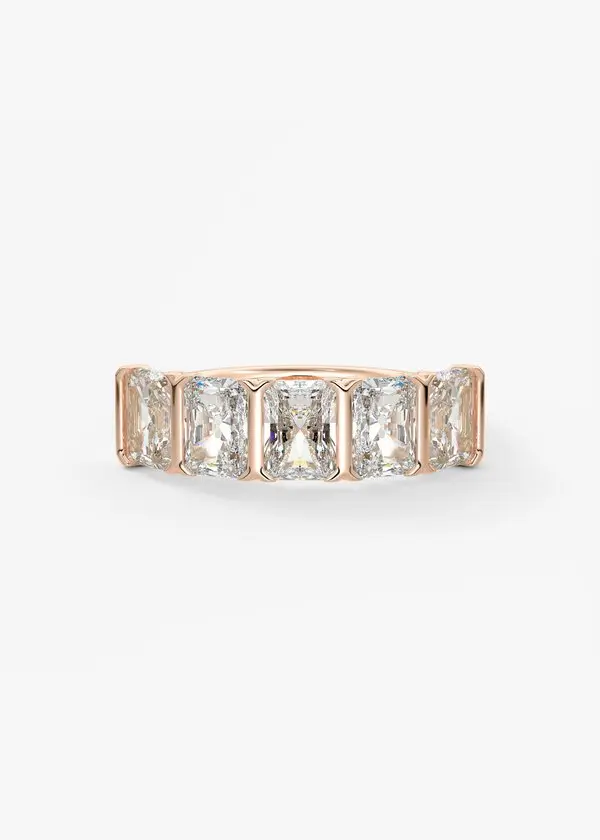 FRANK DARLING Radiant Cut Five Stone Diamond Ring