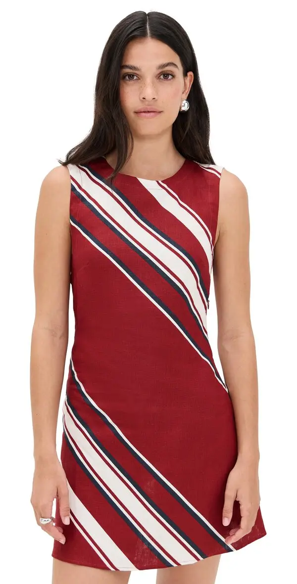 Faithfull The Brand Julia Mini Dress - Hydra Stripe