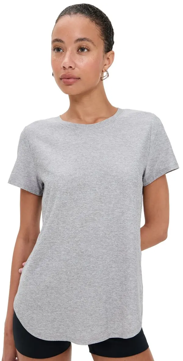 Beyond Yoga Featherweight Tee - Silver Mist