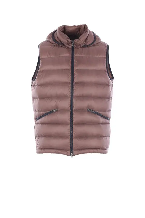 Herno Sleeveless Down Jacket - Brown