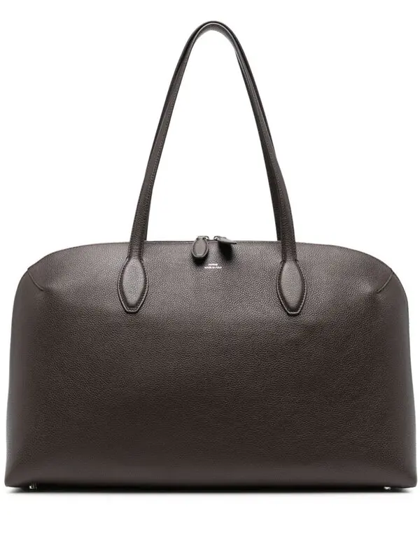 TOTÊME Leather Day Tote Bag - Brown