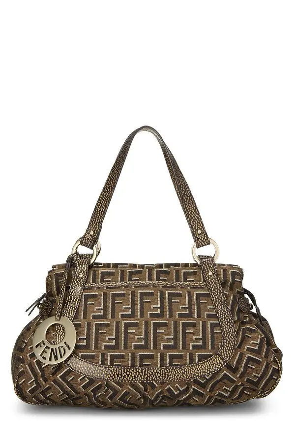 Fendi Zucca Lurex Chef Tote Medium
