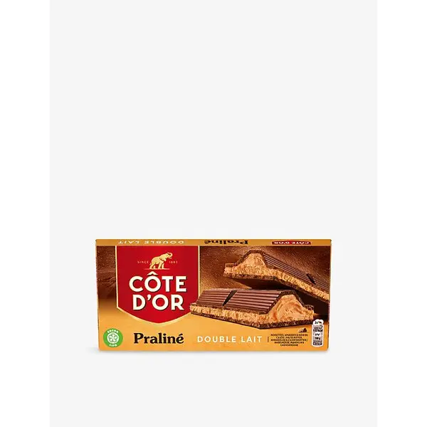 COTE D'OR Double Lait Milk Chocolate With Hazelnut, Almond And Cashew Praline 200g