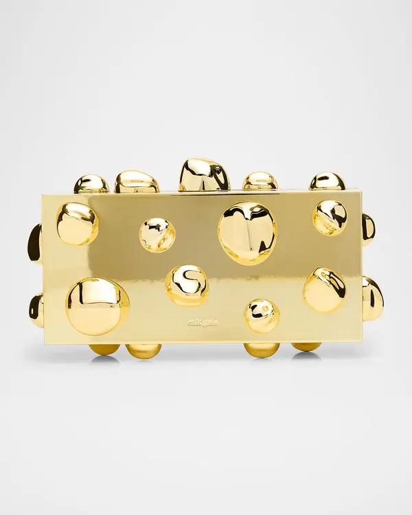 Cult Gaia Orbs Clutch - Shiny Gold