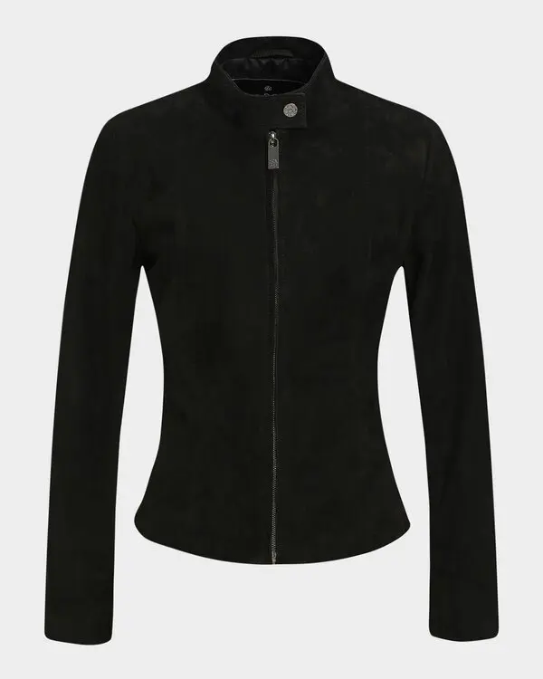 Gorski Metis Suede Slim Zip Jacket